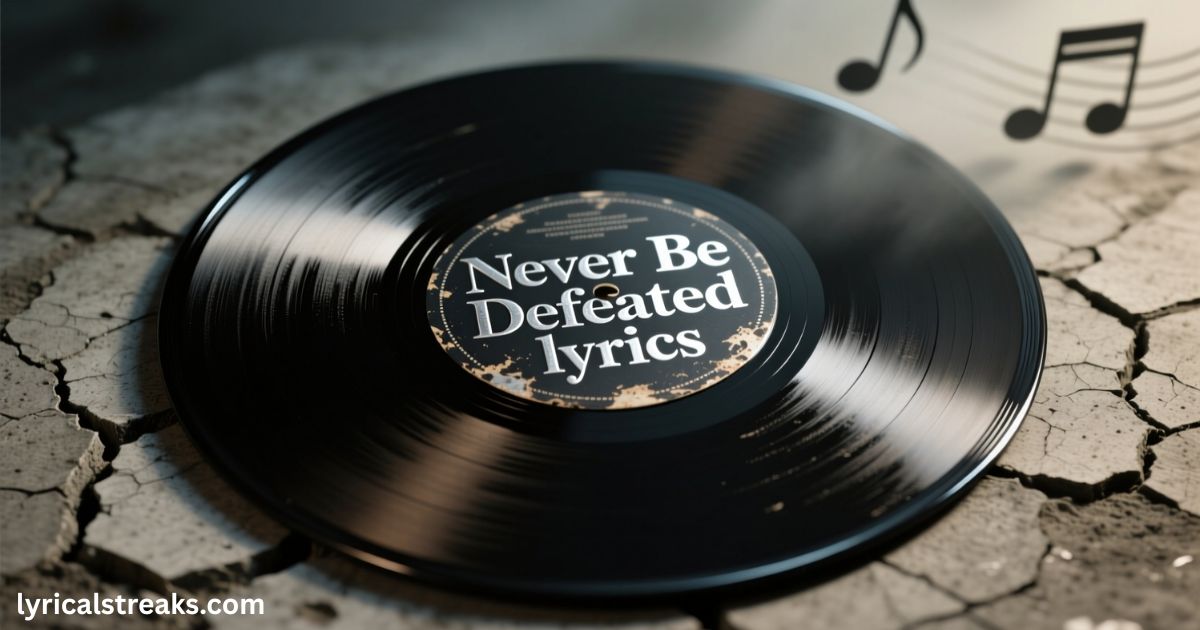 Never Be Defeated lyrics rich Tolbert Jr| lyricalstreaks.com